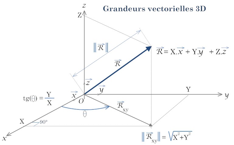 Nous devons donc raisonner sur ces forces réelles, dans l'espace à ...